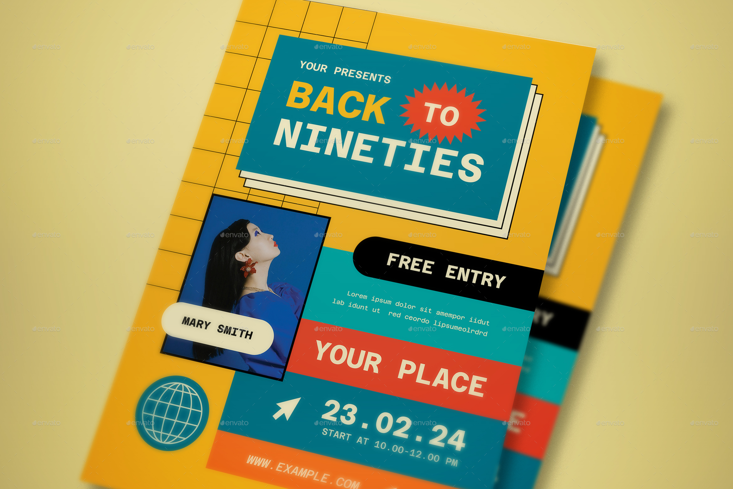 90's Music Flyer, Print Templates | GraphicRiver