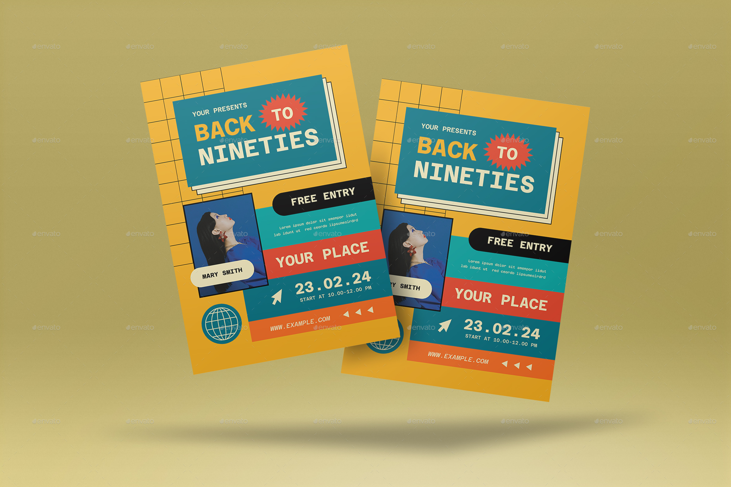 90's Music Flyer, Print Templates | GraphicRiver