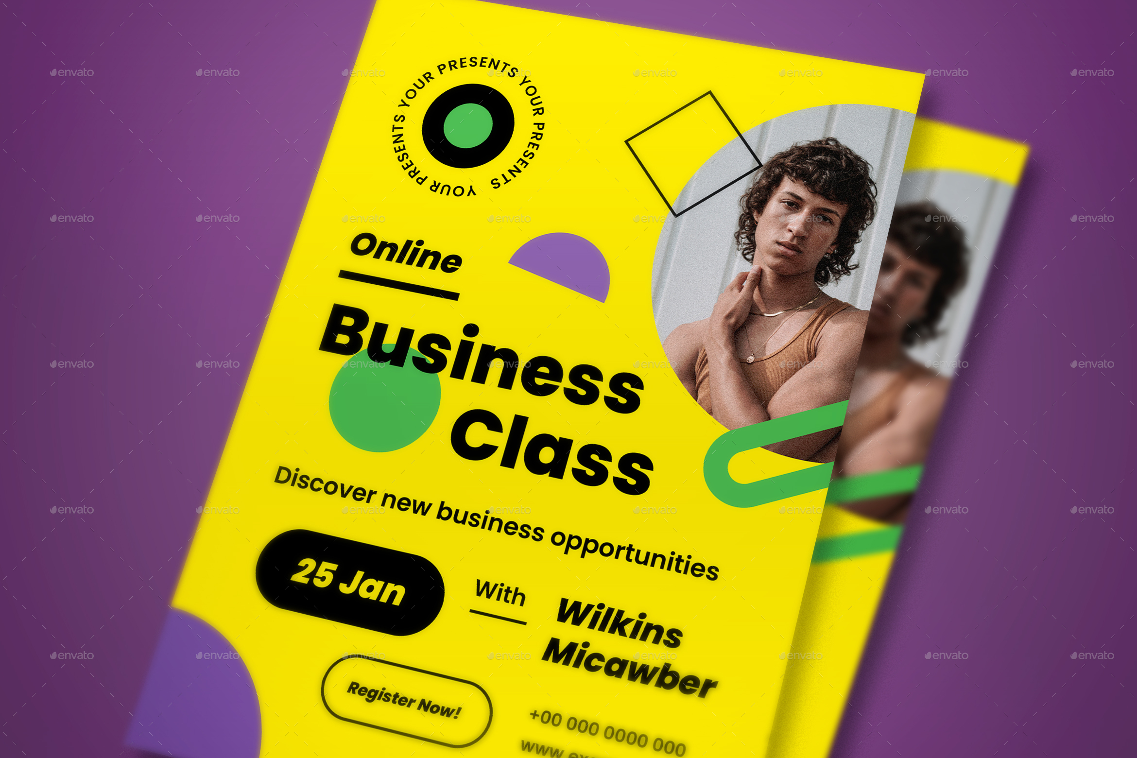 Online Business Class Flyer, Print Templates | GraphicRiver