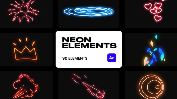 Neon VFX Elements, After Effects Project Files | VideoHive