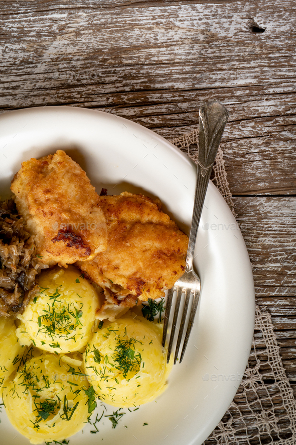 Fried cod fillet . Stock Photo by foto_pstryki | PhotoDune