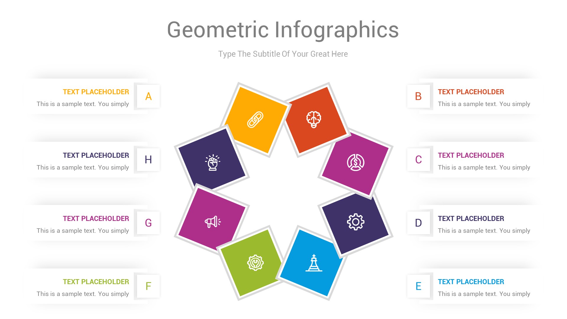 Geometric Infographics PowerPoint Template diagrams by SOOZ_ART ...