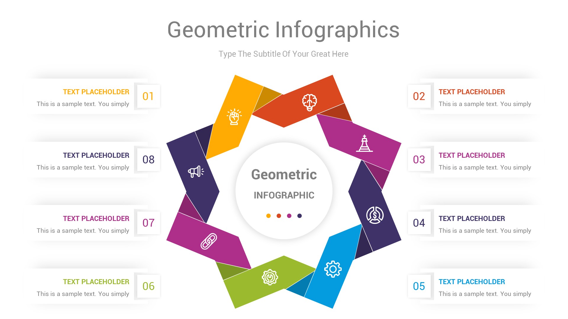 Geometric Infographics PowerPoint Template diagrams by SOOZ_ART ...