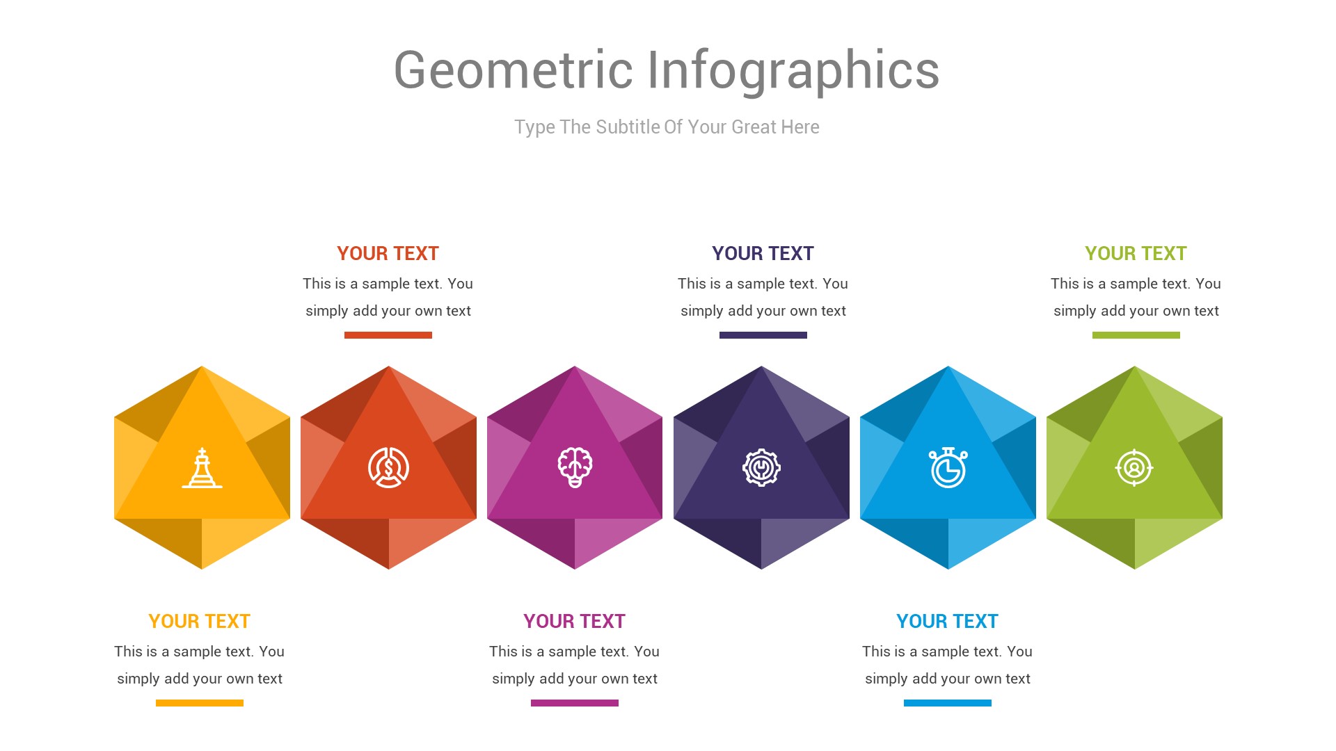 Geometric Infographics PowerPoint Template diagrams by SOOZ_ART ...