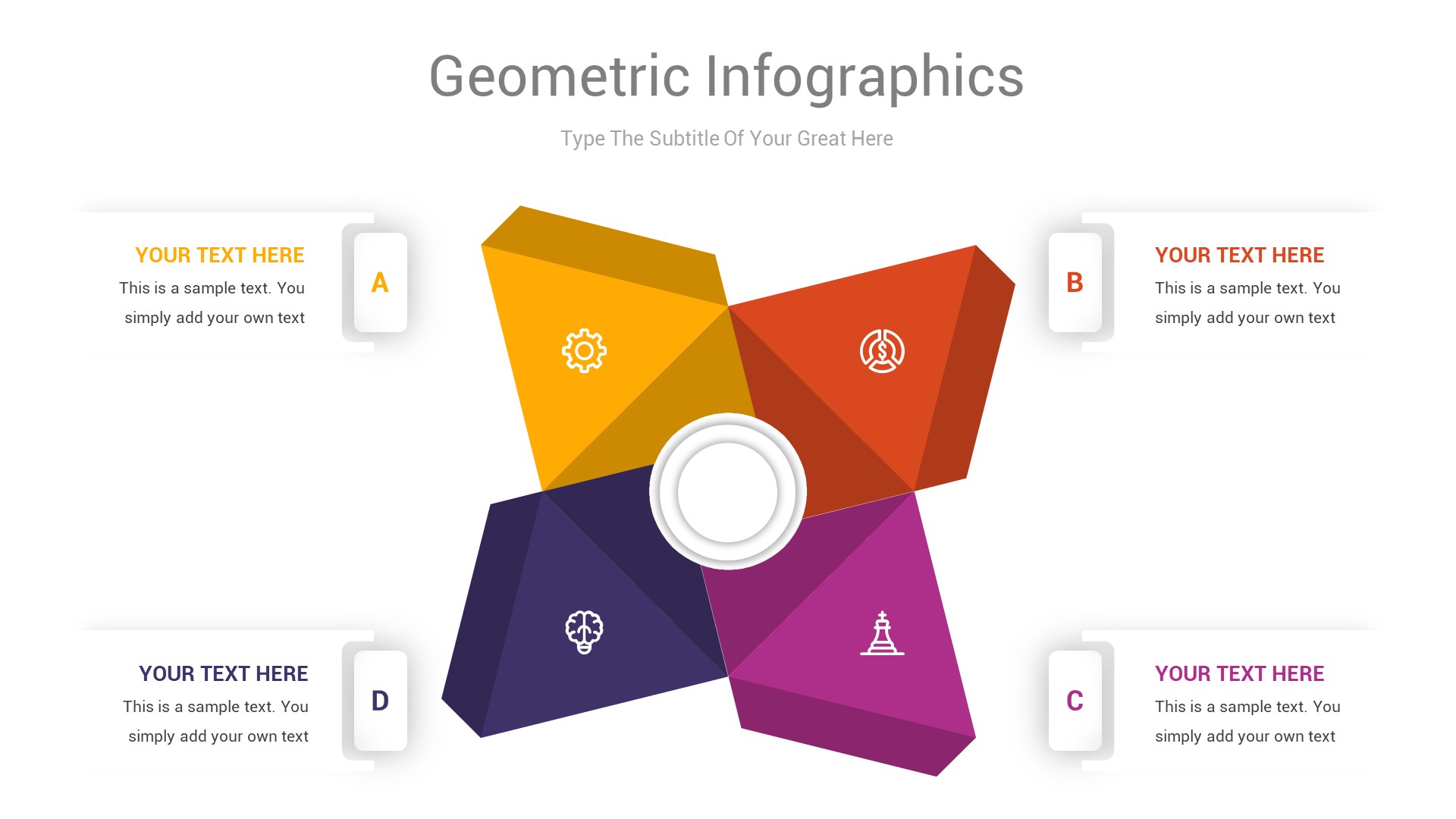 Geometric Infographics PowerPoint Template diagrams by SOOZ_ART ...
