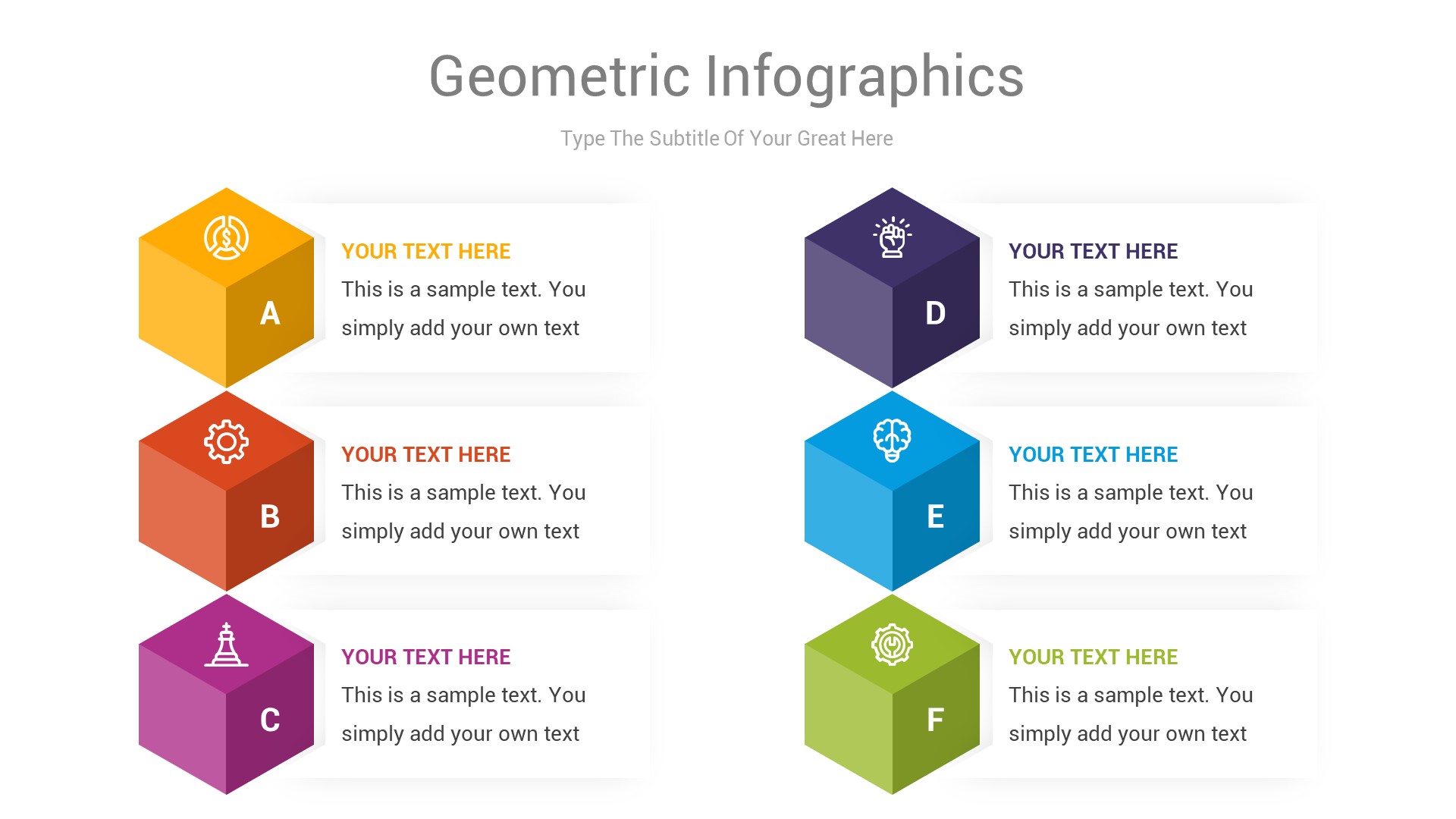 Geometric Infographics PowerPoint Template diagrams by SOOZ_ART ...