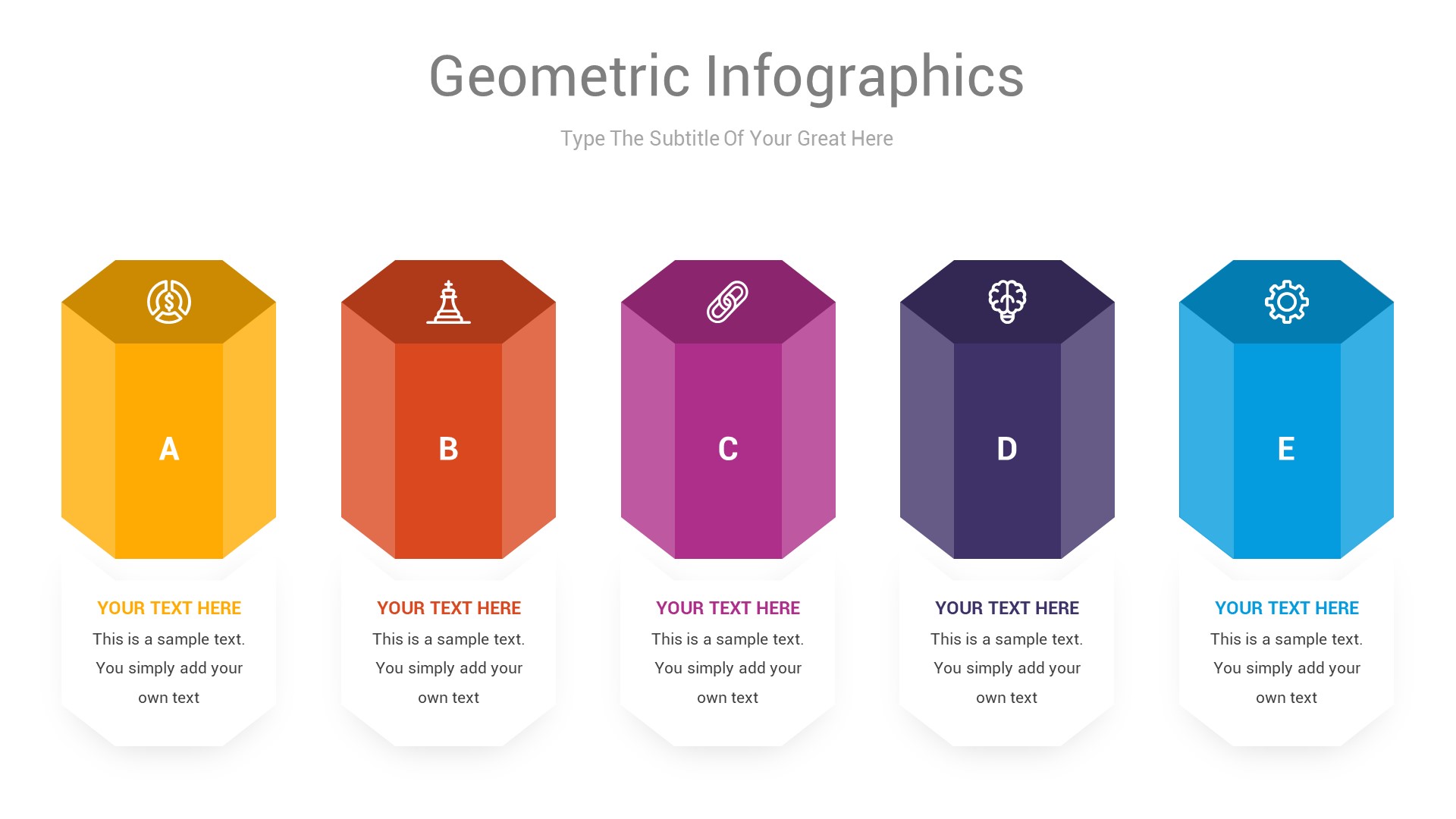 Geometric Infographics PowerPoint Template diagrams by SOOZ_ART ...
