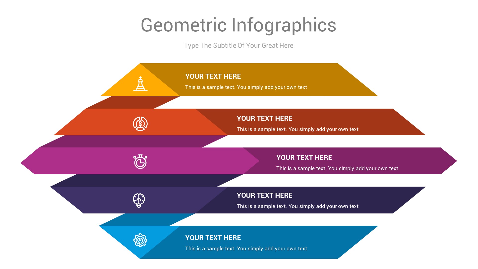 Geometric Infographics PowerPoint Template diagrams by SOOZ_ART ...