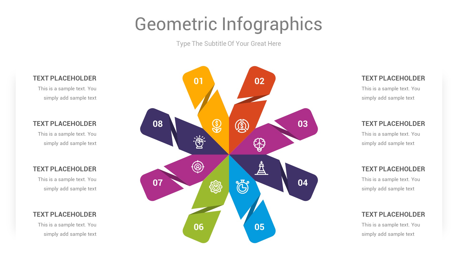 Geometric Infographics PowerPoint Template diagrams by SOOZ_ART ...