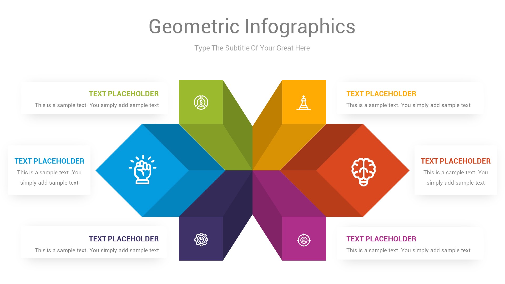 Geometric Infographics PowerPoint Template diagrams by SOOZ_ART ...