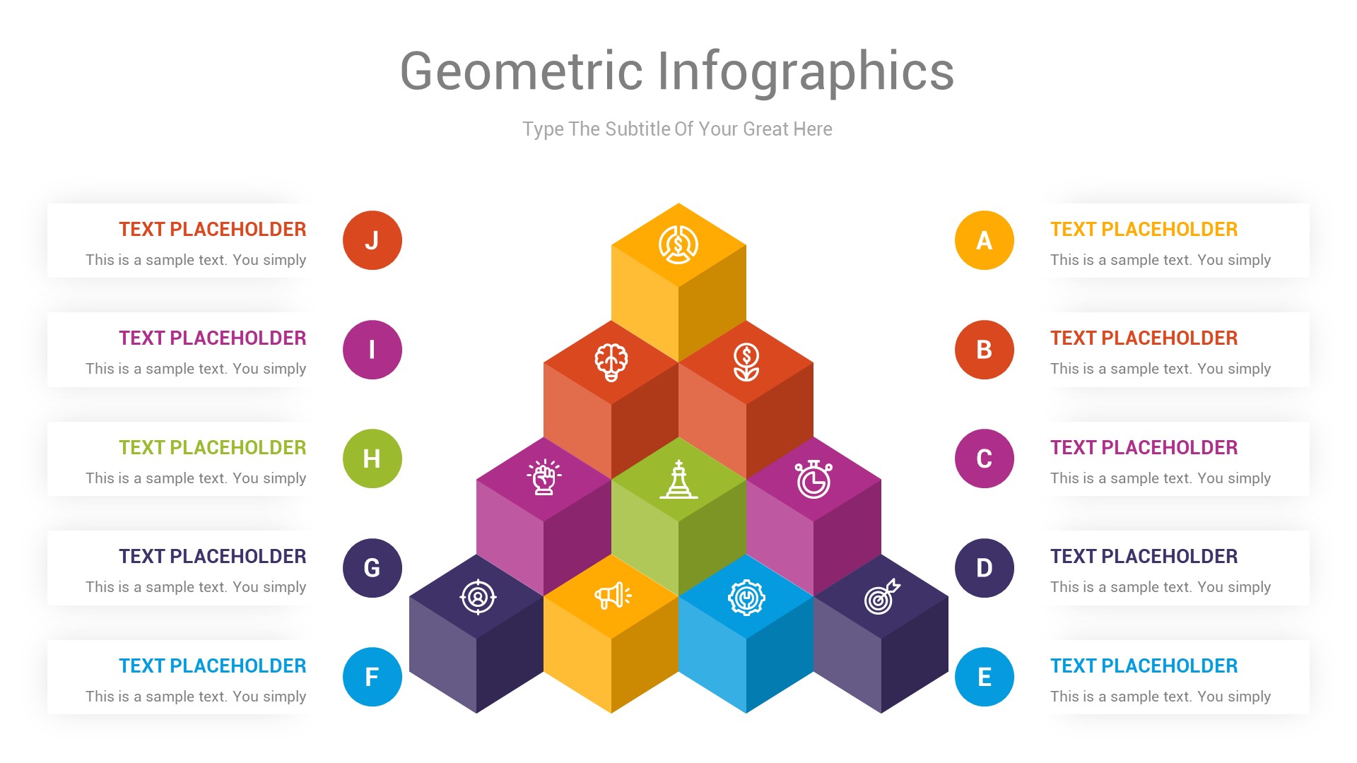 Geometric Infographics PowerPoint Template diagrams by SOOZ_ART ...