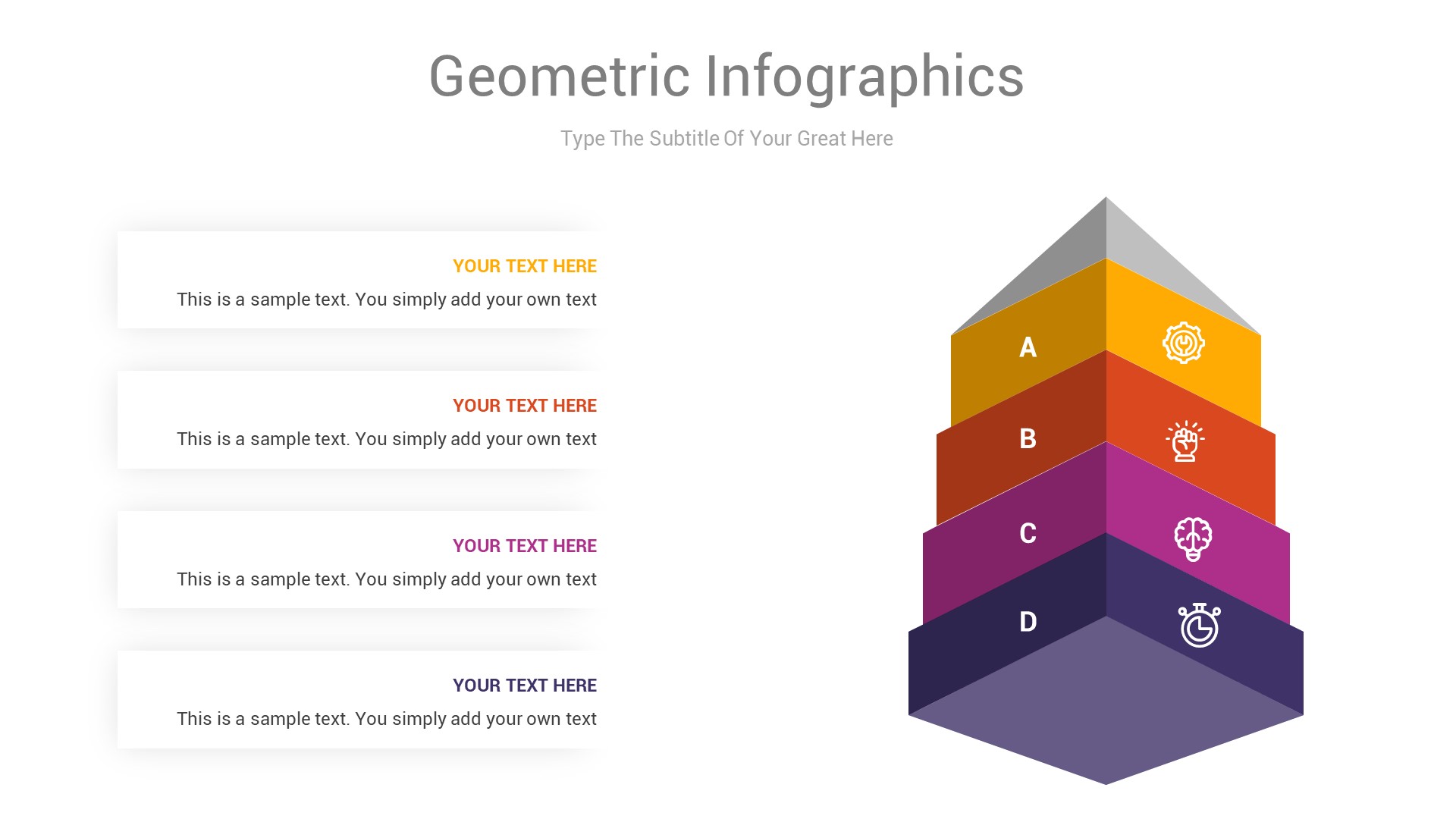 Geometric Infographics PowerPoint Template diagrams by SOOZ_ART ...