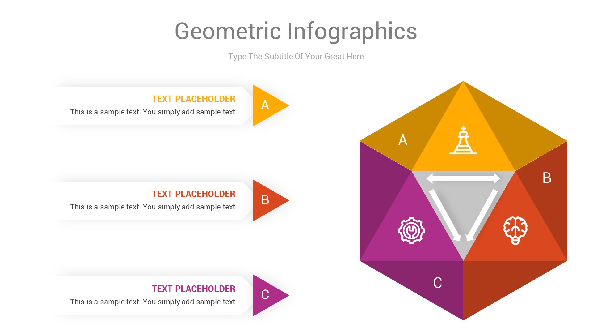 Geometric Infographics PowerPoint Template diagrams by SOOZ_ART ...