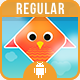 Square Bird (REGULAR) - ANDROID - BUILDBOX CLASSIC game by ProGames