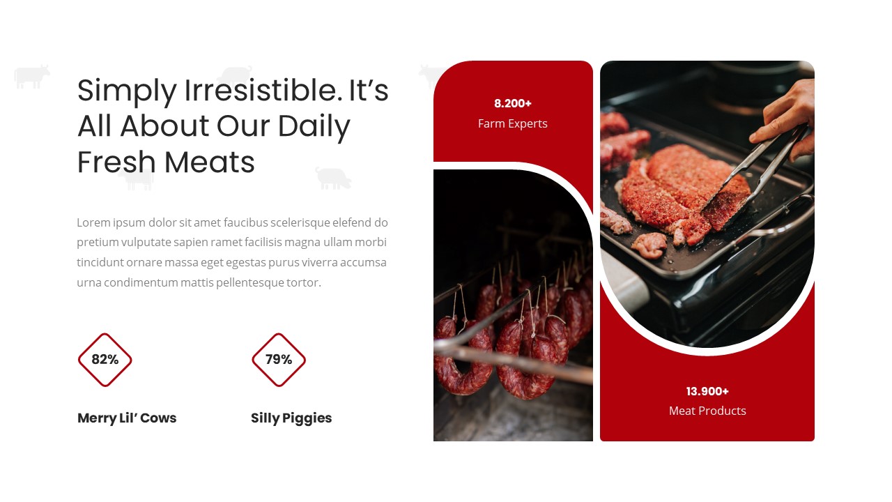 Porky Beef – Butchery & Meat Farm Google Slides Template, Presentation ...