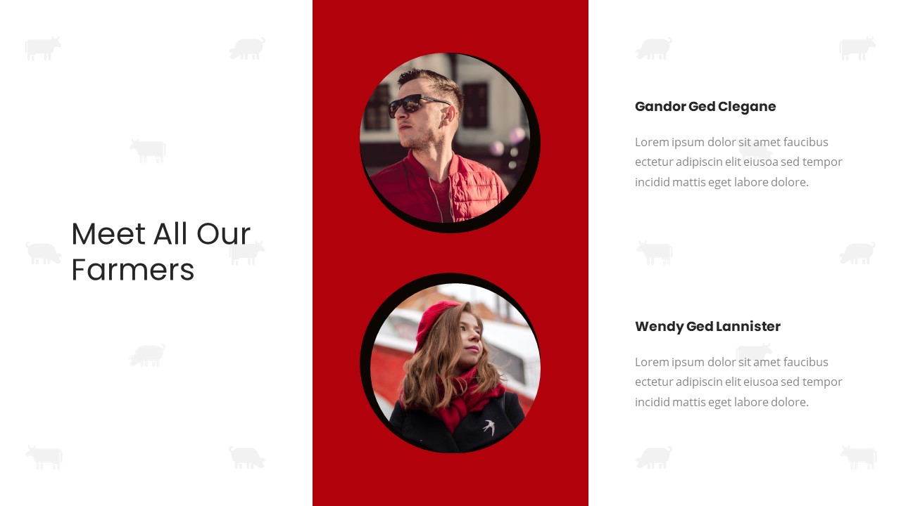 Porky Beef – Butchery & Meat Farm Google Slides Template, Presentation ...