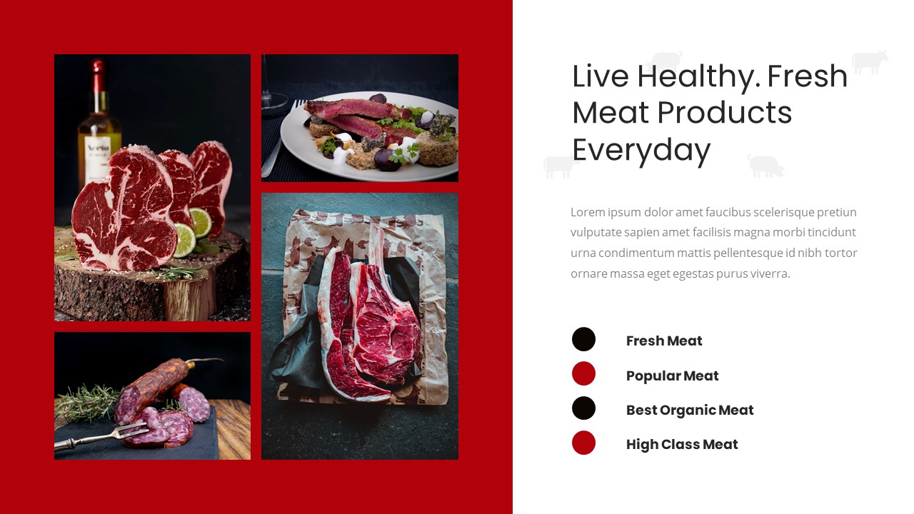 Porky Beef – Butchery & Meat Farm Google Slides Template, Presentation ...