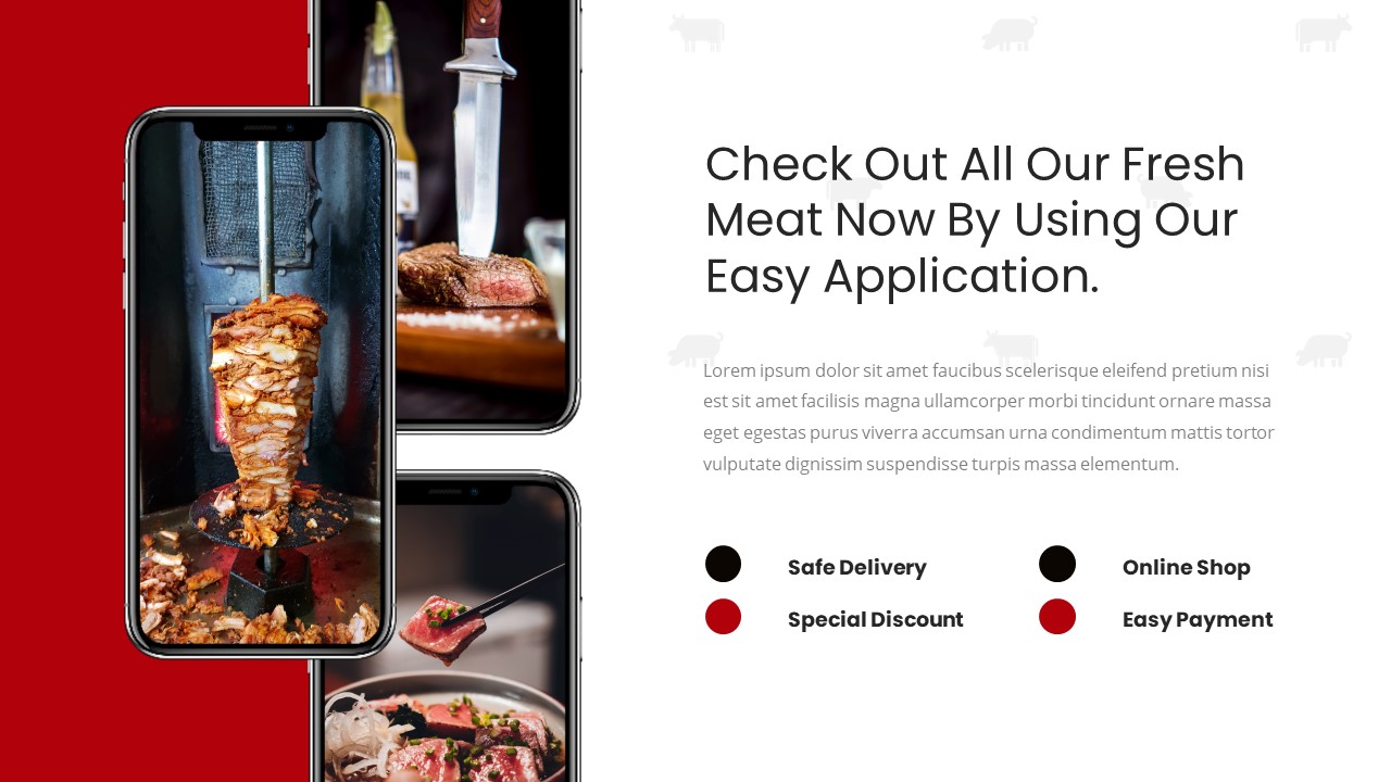 Porky Beef – Butchery & Meat Farm Google Slides Template, Presentation ...