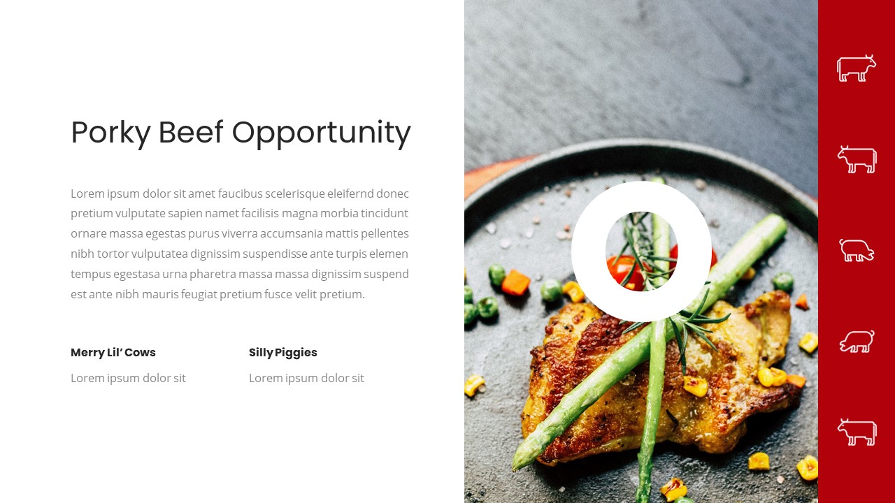 Porky Beef – Butchery & Meat Farm Google Slides Template, Presentation ...