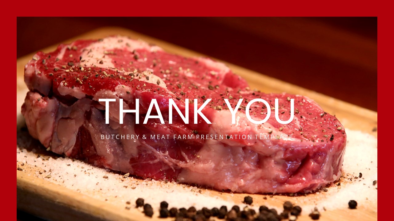 Porky Beef – Butchery & Meat Farm Google Slides Template, Presentation ...