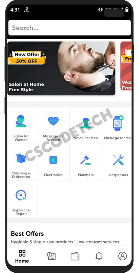 UClap - On Demand Home Service App | UrbanClap Clone | Handyman | iOS App by cscode_tech