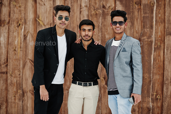 Three casual young indian man Stock Photo by ASphotostudio | PhotoDune