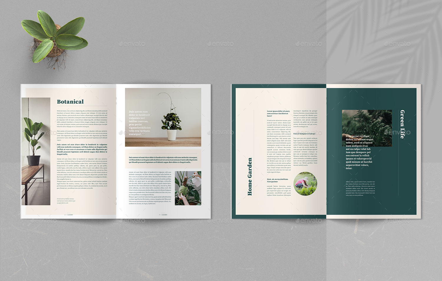 Garden Botanical Magazine, Print Templates | GraphicRiver