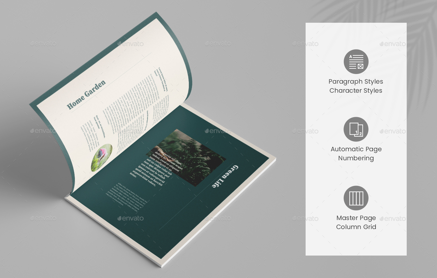 Garden Botanical Magazine, Print Templates | GraphicRiver