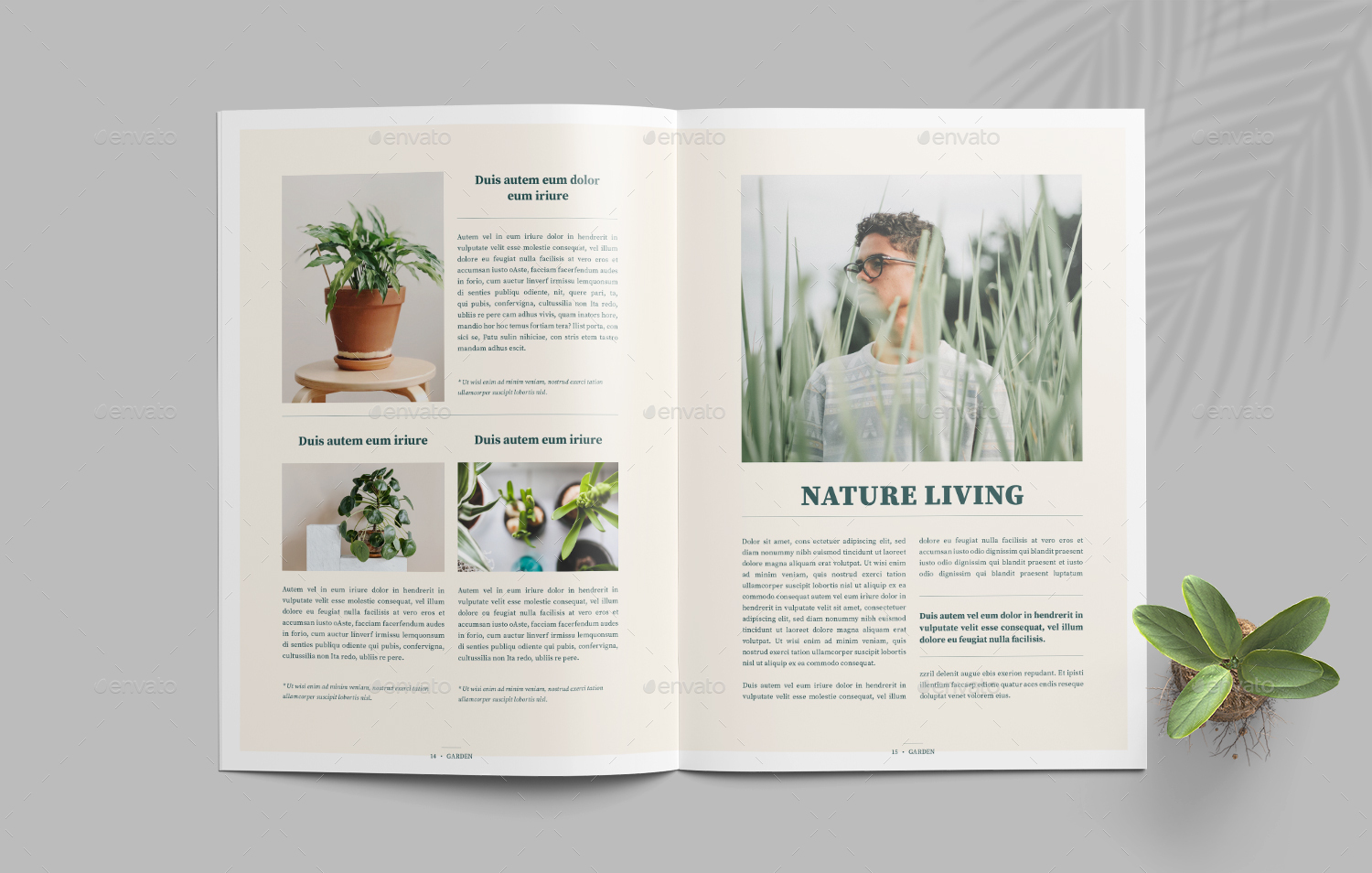 Garden Botanical Magazine by bourjart_20 | GraphicRiver