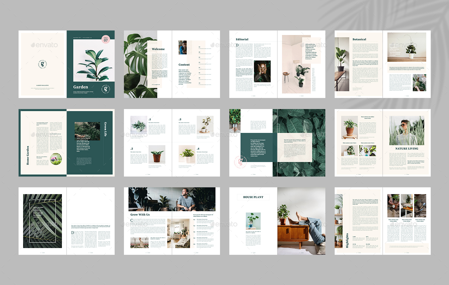 Garden Botanical Magazine, Print Templates | GraphicRiver