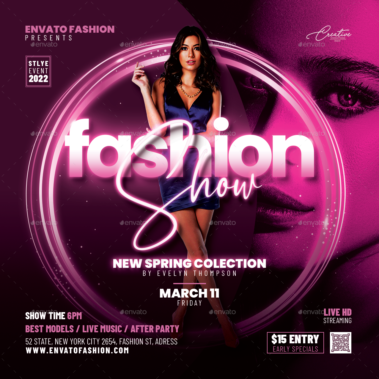 Fashion Show Flyer | Spring Collection, Print Templates | GraphicRiver