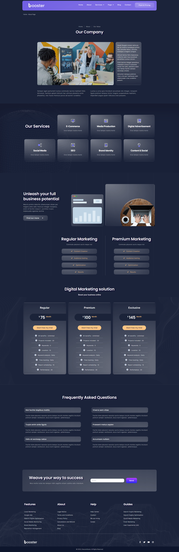 Booster - Digital Marketing Elementor Template Kit by onecontributor
