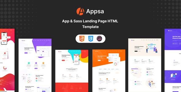 Appsa - Software, SaaS and App Landing HTML Template by ThemeArray Appsa - Software, SaaS and App Landing HTML Template by ThemeArray