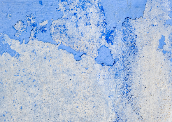 Abstract blue wall background with random shapes. Patterns textures ...
