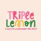 Triple Lemon - Fun Typeface, Fonts | GraphicRiver