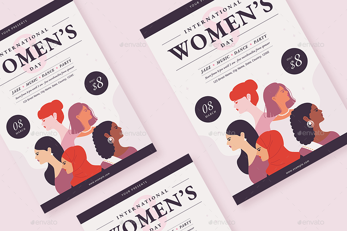 Womens Day Event Flyer, Print Templates | GraphicRiver