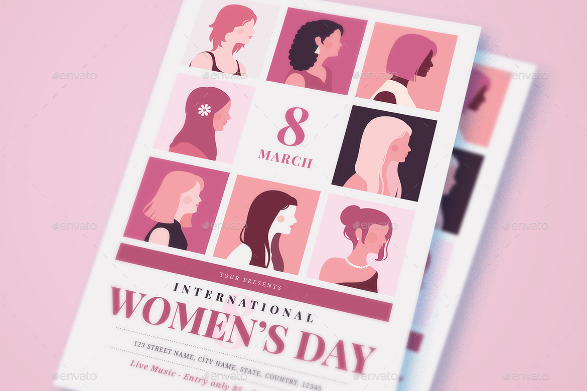 Womens Day Event Flyer, Print Templates | GraphicRiver