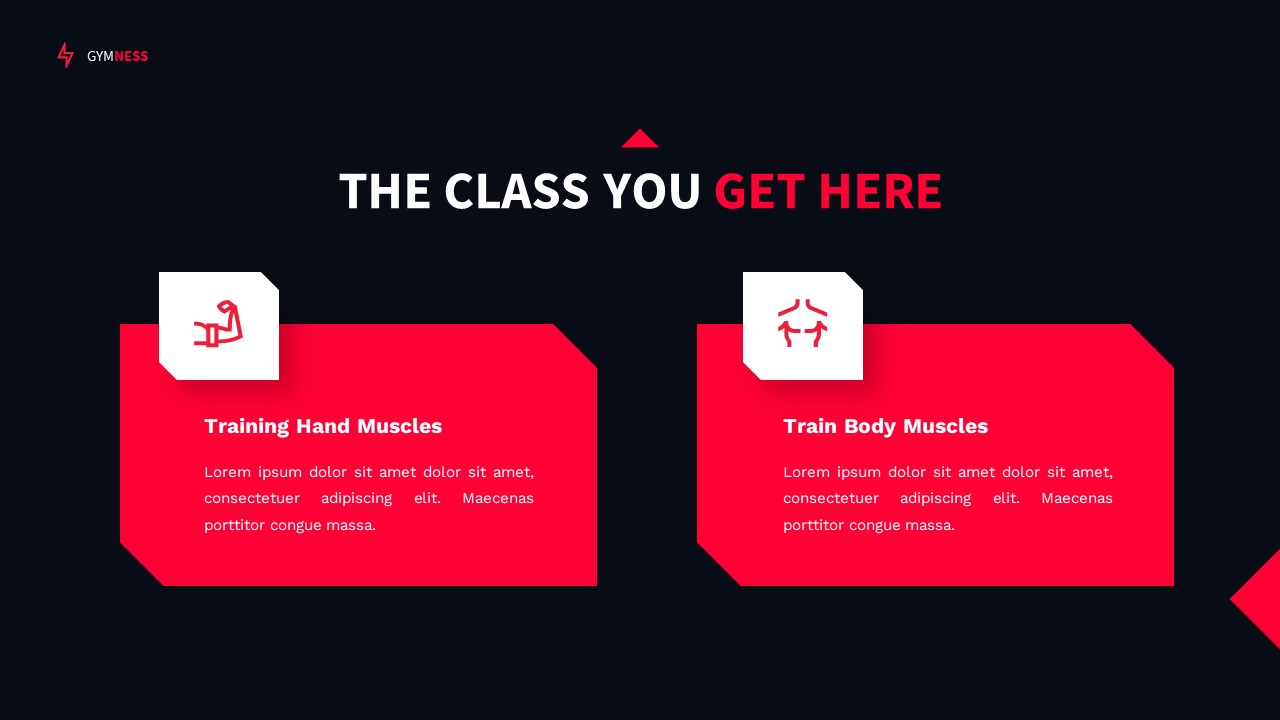 Gymness - Gym & Fitness Google Slides Template, Presentation Templates