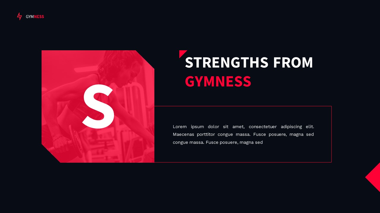 Gymness - Gym & Fitness Google Slides Template, Presentation Templates