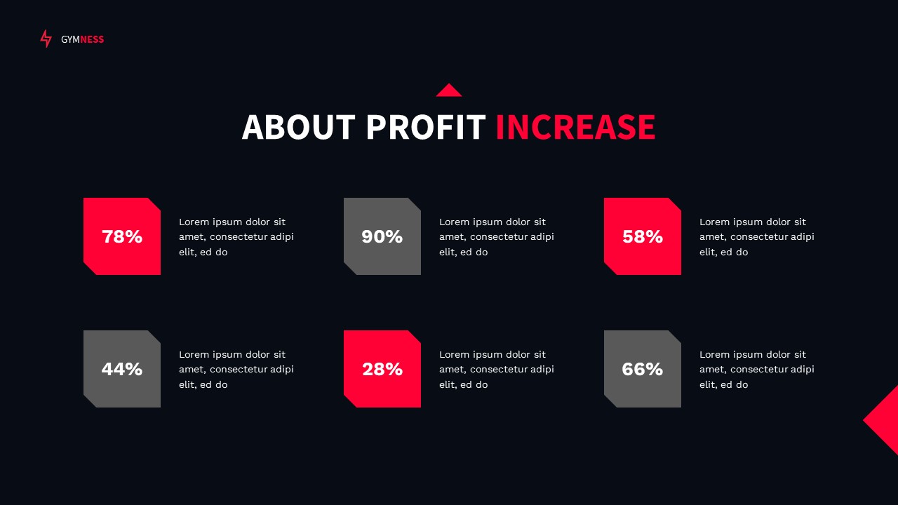 Gymness - Gym & Fitness Google Slides Template, Presentation Templates