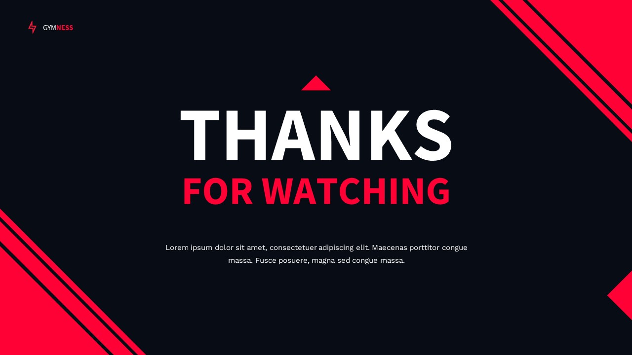 Gymness - Gym & Fitness Google Slides Template, Presentation Templates