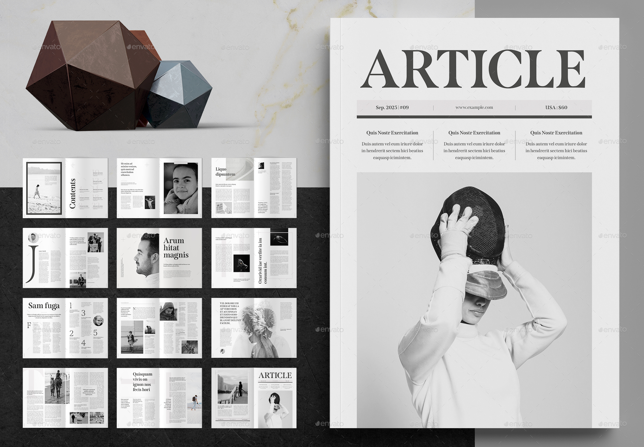 Article Magazine, Print Templates | GraphicRiver