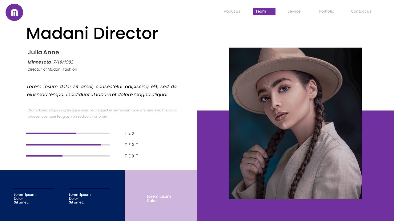 Madani - Fashion Business PowerPoint Template, Presentation Templates