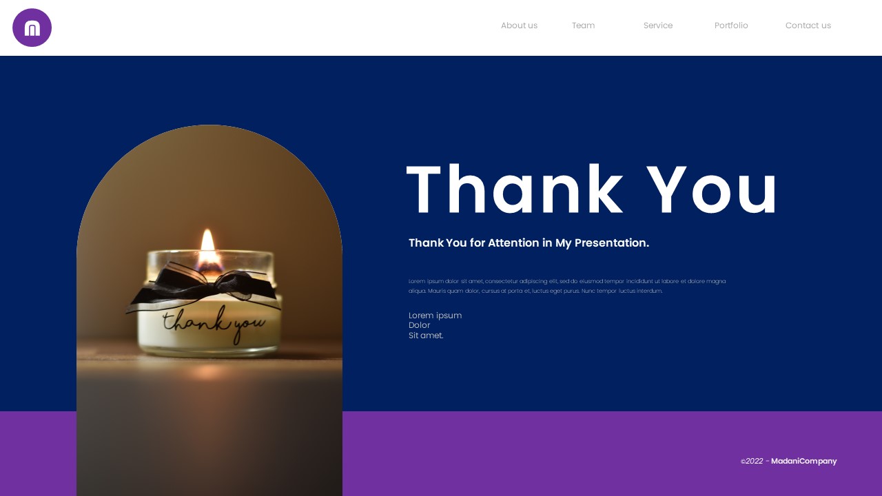 Madani - Fashion Business PowerPoint Template, Presentation Templates