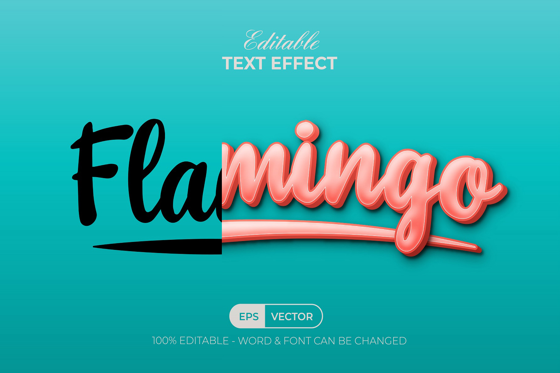 Flamingo Text Effect Style, Add-ons | GraphicRiver