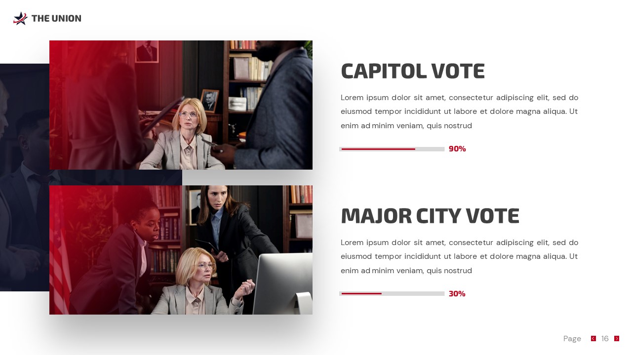 The Union Business Politics Presentation Template, Presentation Templates