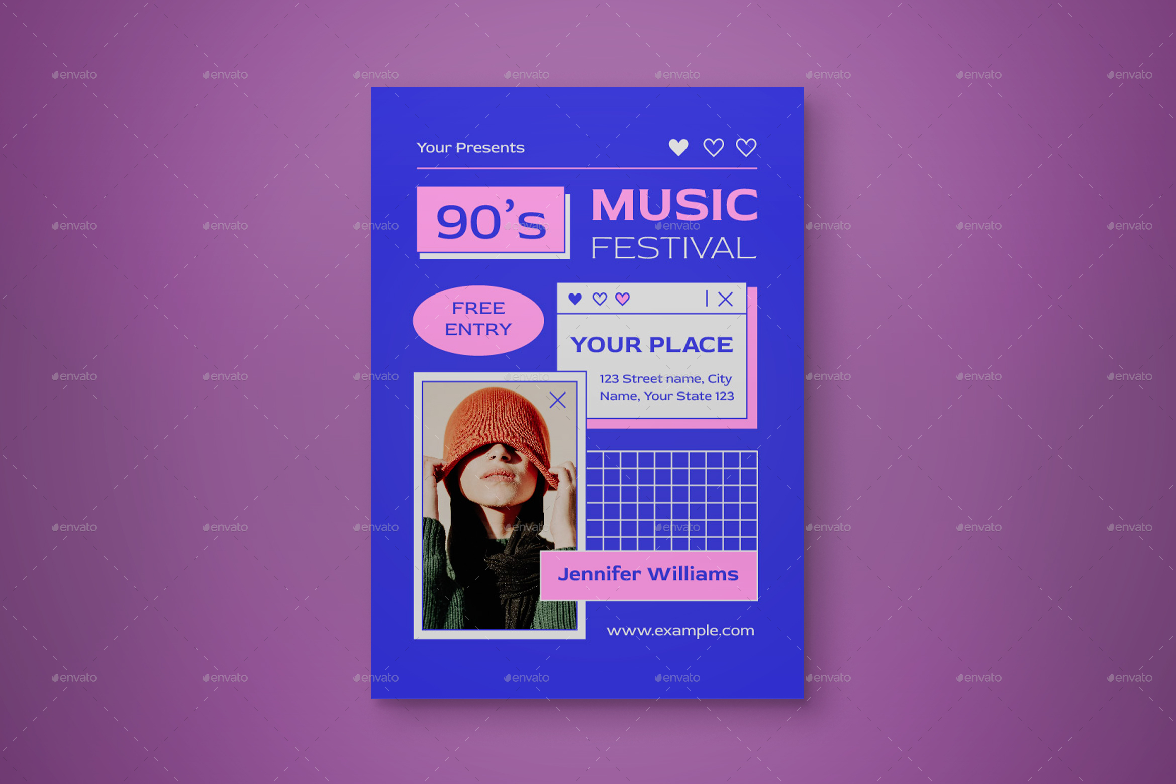 90's Music Flyer, Print Templates | GraphicRiver