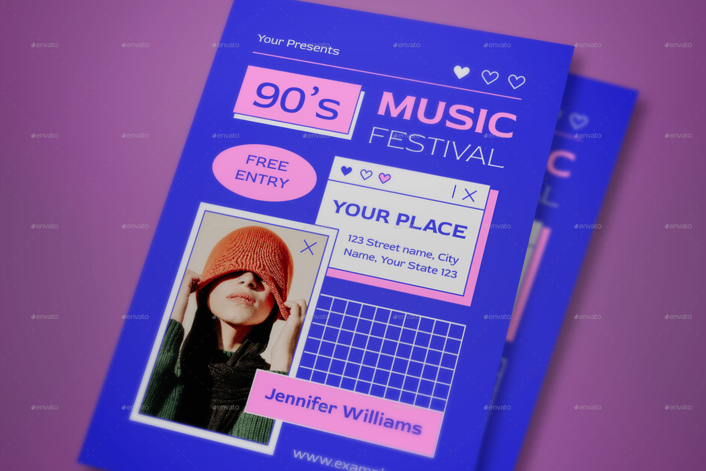 90's Music Flyer, Print Templates | GraphicRiver