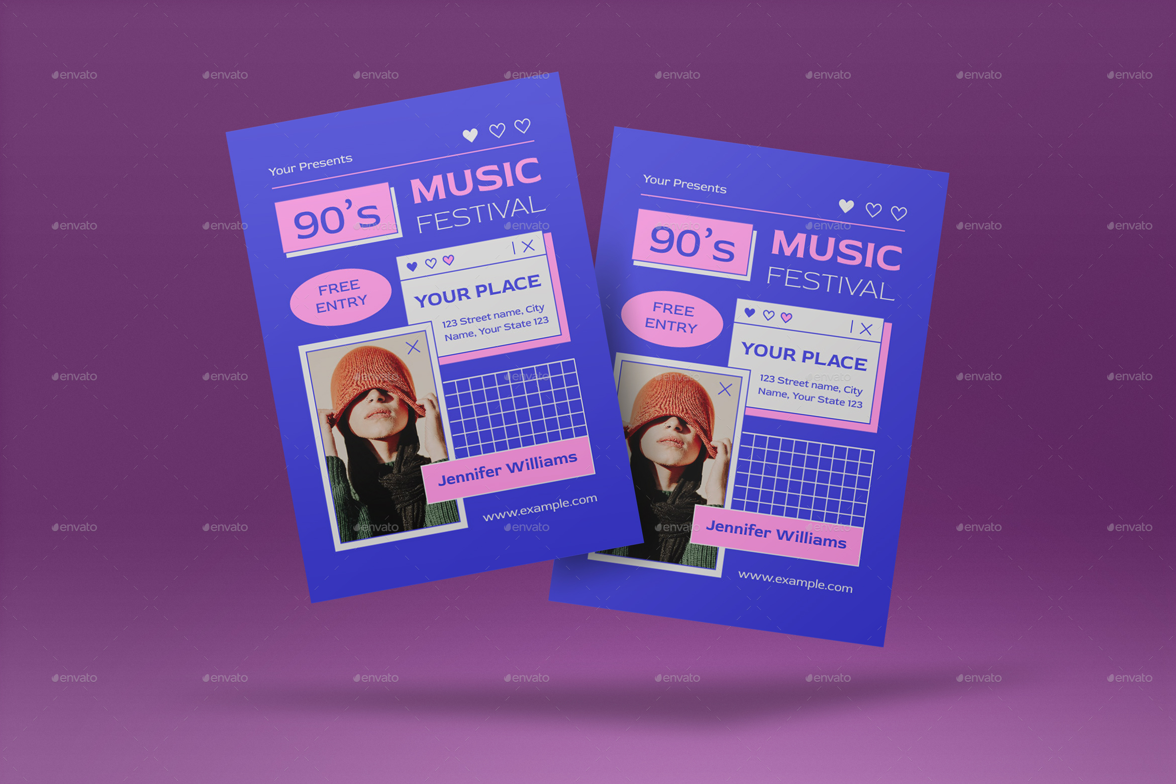 90's Music Flyer, Print Templates | GraphicRiver