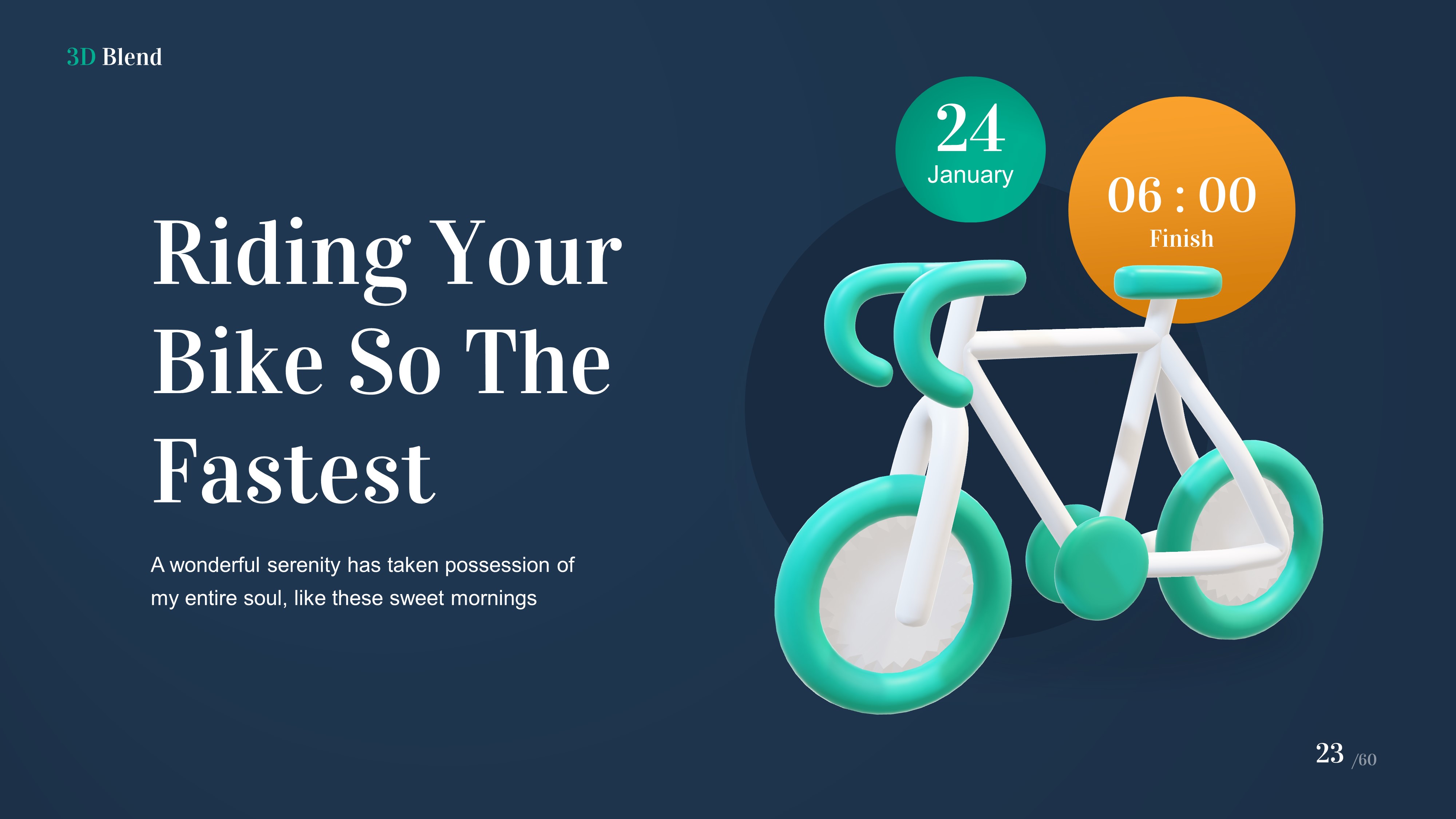 3D Blend Asset Creative PowerPoint Template, Presentation Templates
